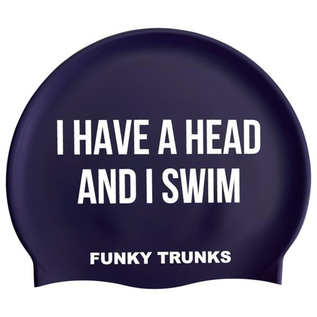 Funky Trunks Silicone Swimming Cap Get a Head | Swim Training Gear