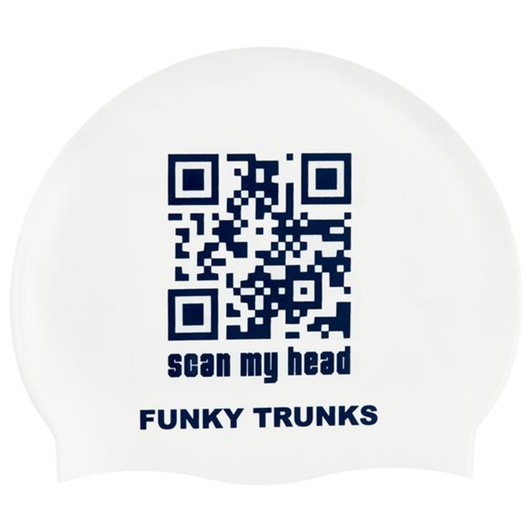 Funky Trunks Silicone Swimming Cap Scan My Head | Swim Training Gear