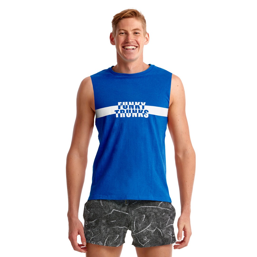 Funky Trunks Rapid Rep Tank Top Racing Stripe | Mens Activewear