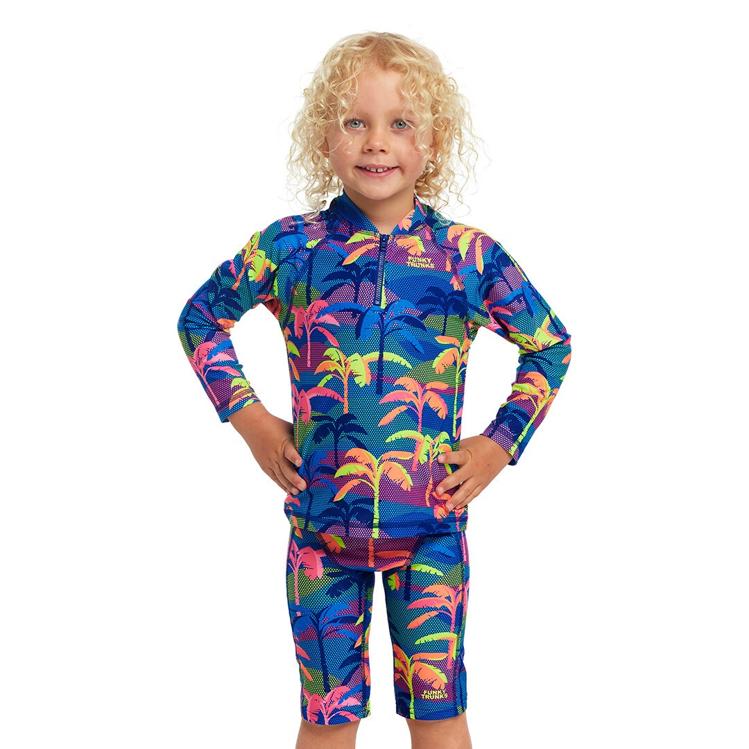 Funky Trunks Zippy Sun Protection Rash Vest Palm A Lot | Toddler Boys ...