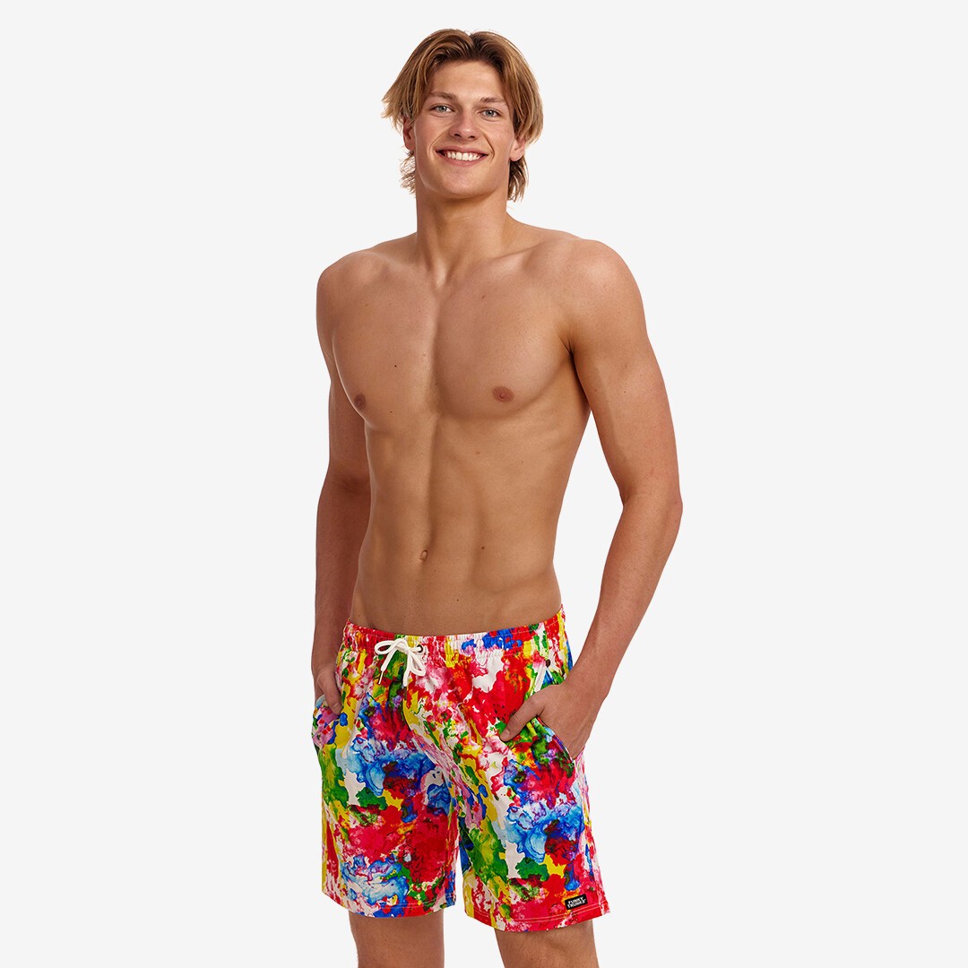 Funky Trunks Long Johnny Beach Short Ink Jet | Mens Beachwear