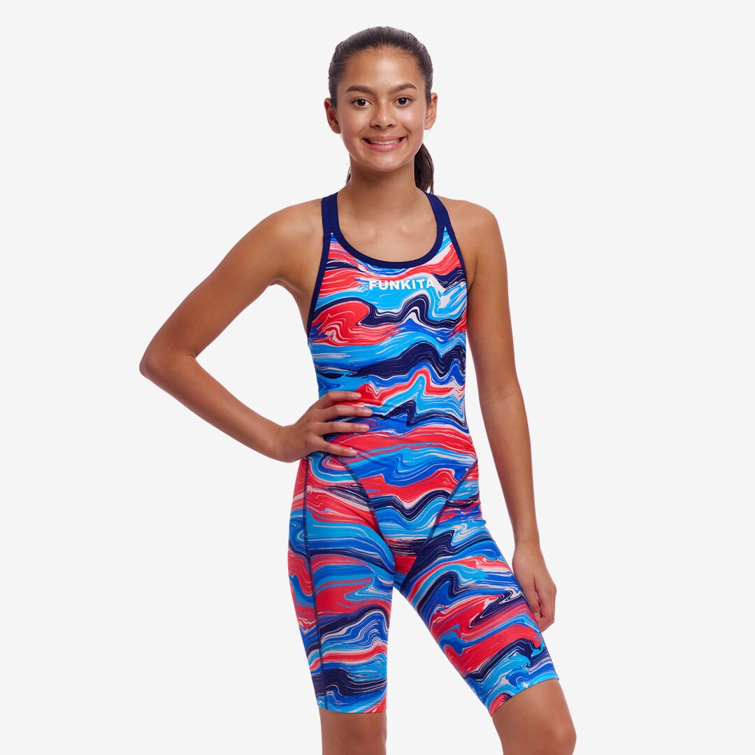 Girl's Fast Legs One Piece Wave Craze