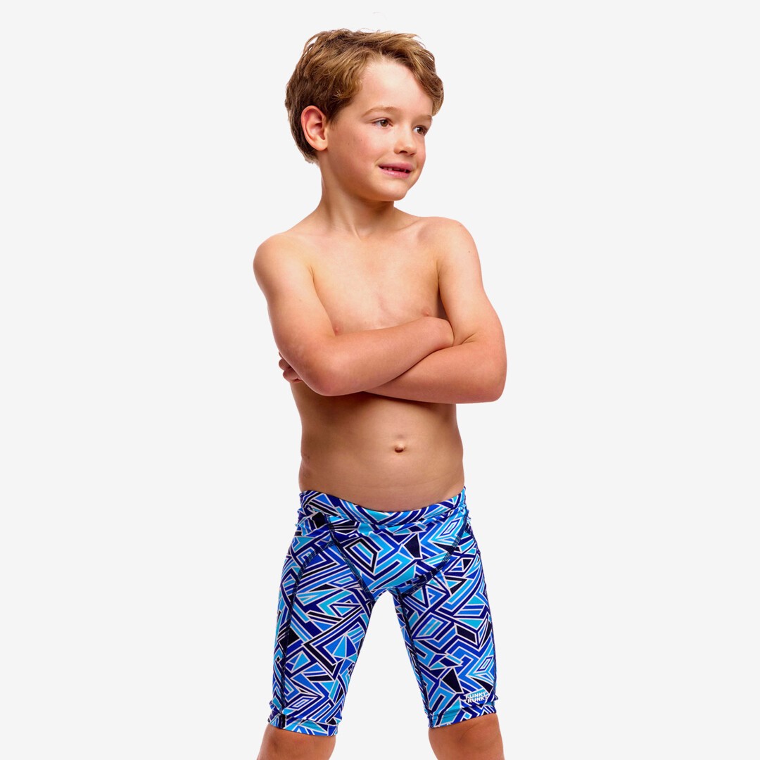 Toddler Boy's Miniman Jammers Blue Bits